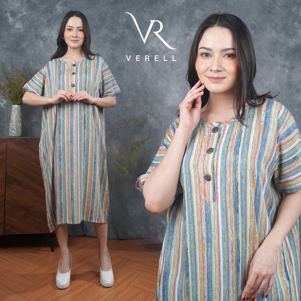 Jual daster wanita busui kancing ibu hamil bumil ukuran jumbo panjang ...