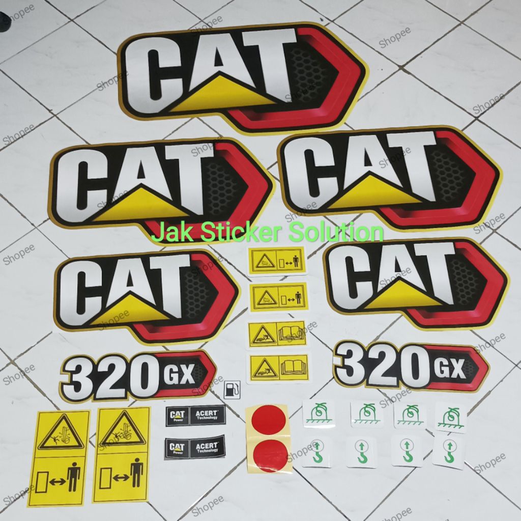 Jual Stiker Excavator Cat 320GX Decal Sticker | Shopee Indonesia
