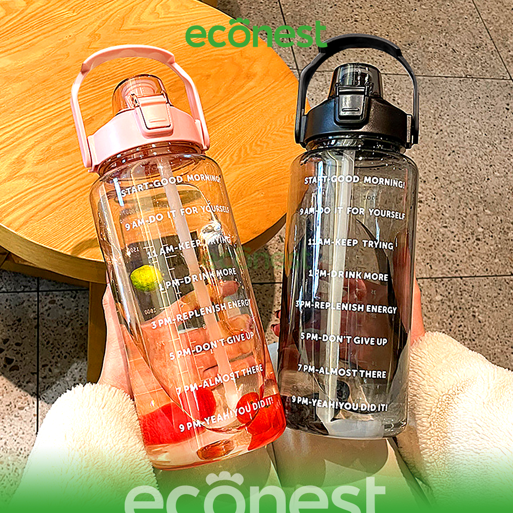 Jual Econest Botol Minum 2 Liter Bening Transparan Botol Air Minum Anak ...