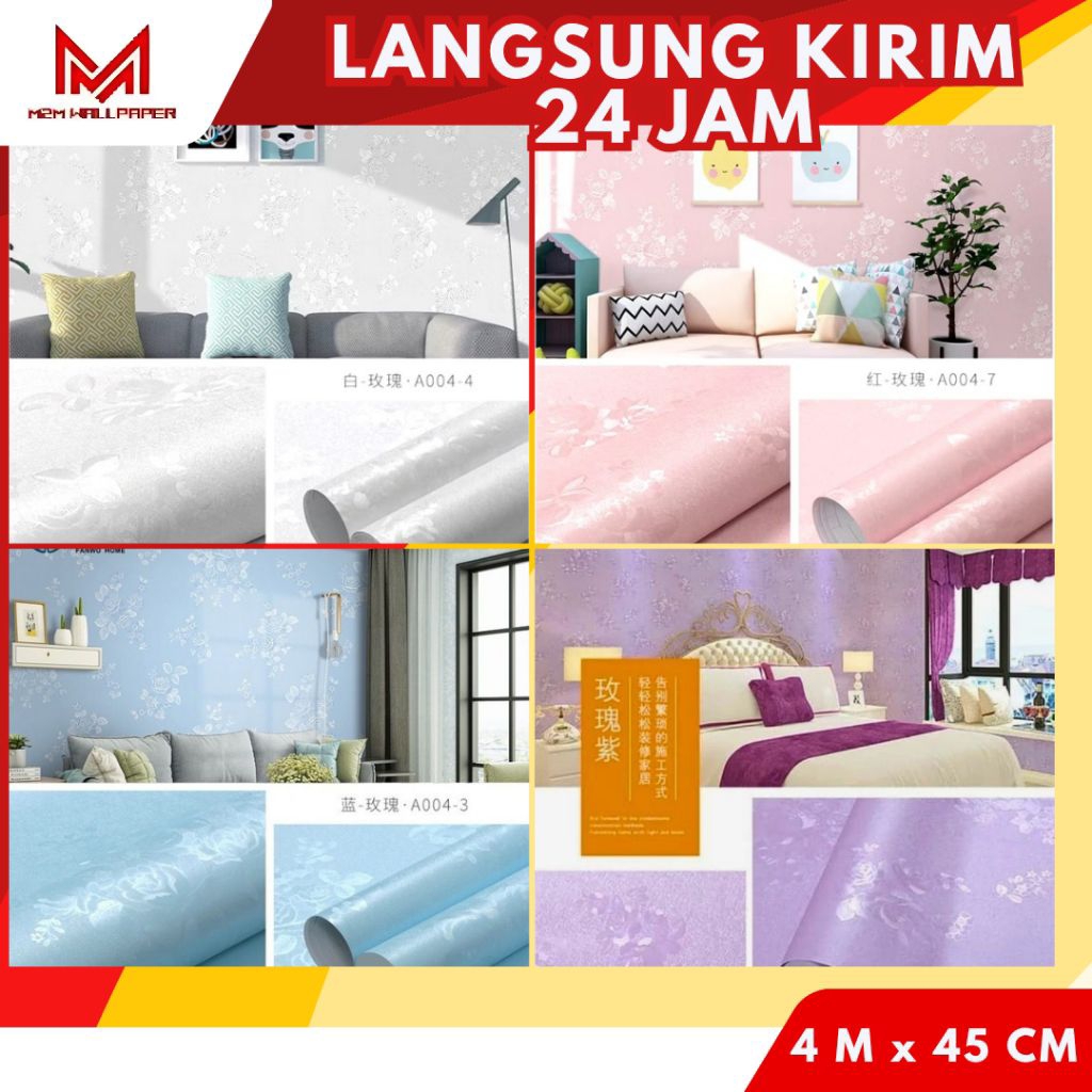 Jual Wallpaper Dinding Motif Emboss [ M2M WALLPAPER ] Wallpaper Dinding ...