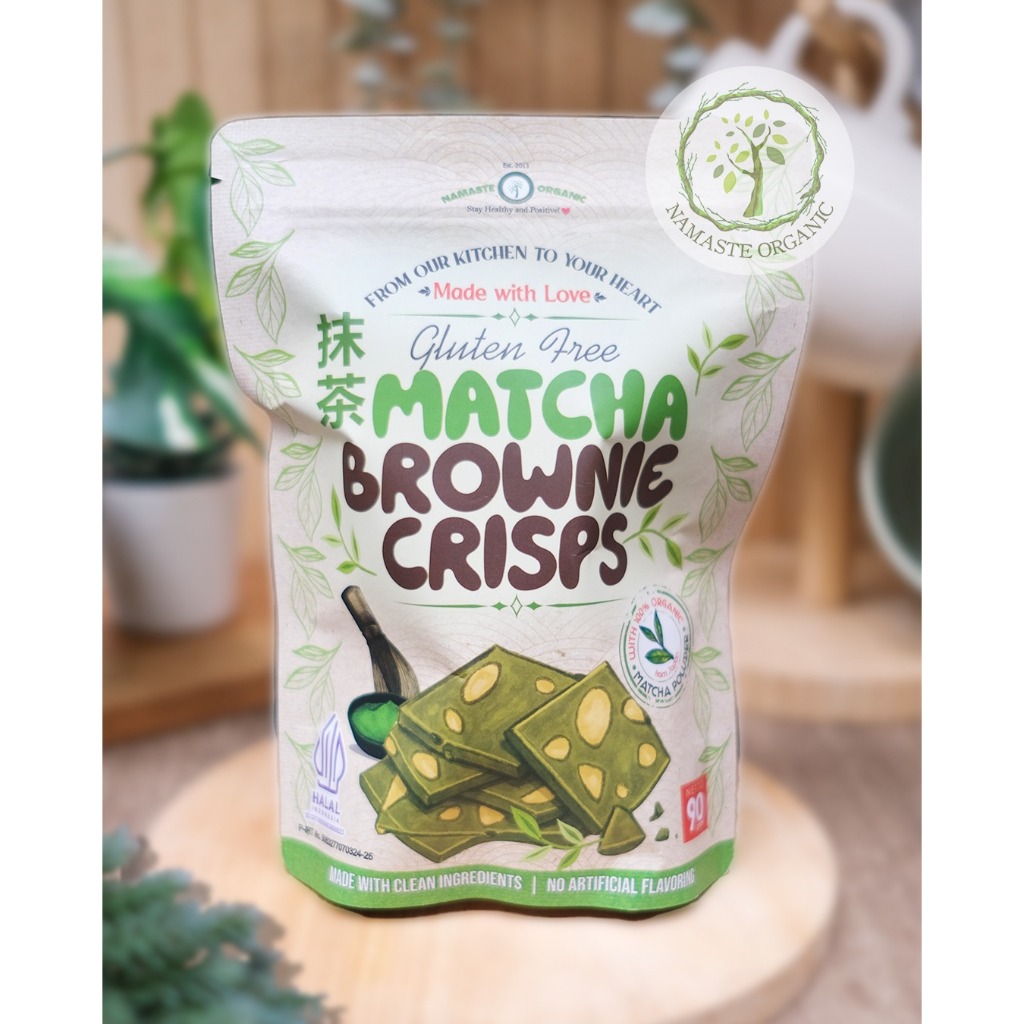 Jual MATCHA BROWNIE CRISPS GLUTEN FREE - WITH ORGANIC MATCHA POWDER ...