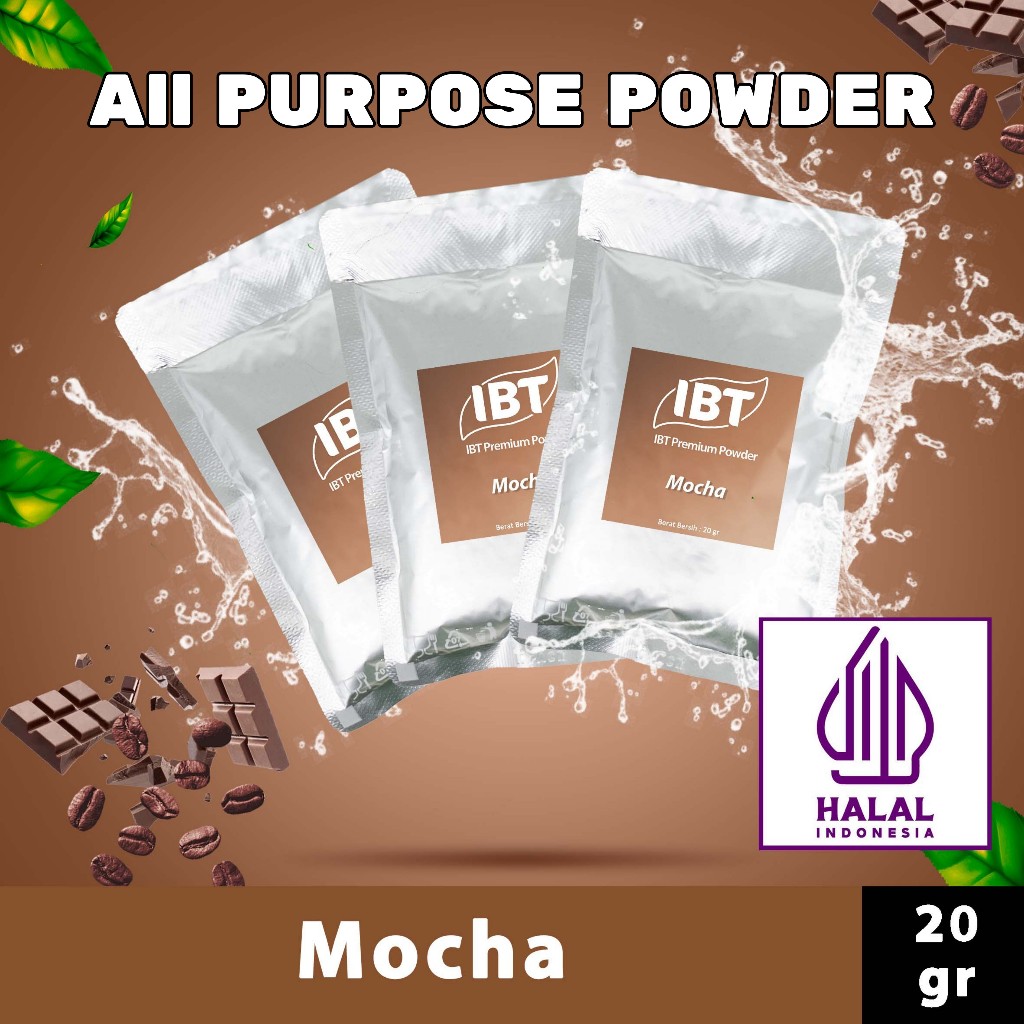 Jual Bahan Minuman Bubuk Mocha IBT Premium Powder Sachet | Shopee Indonesia