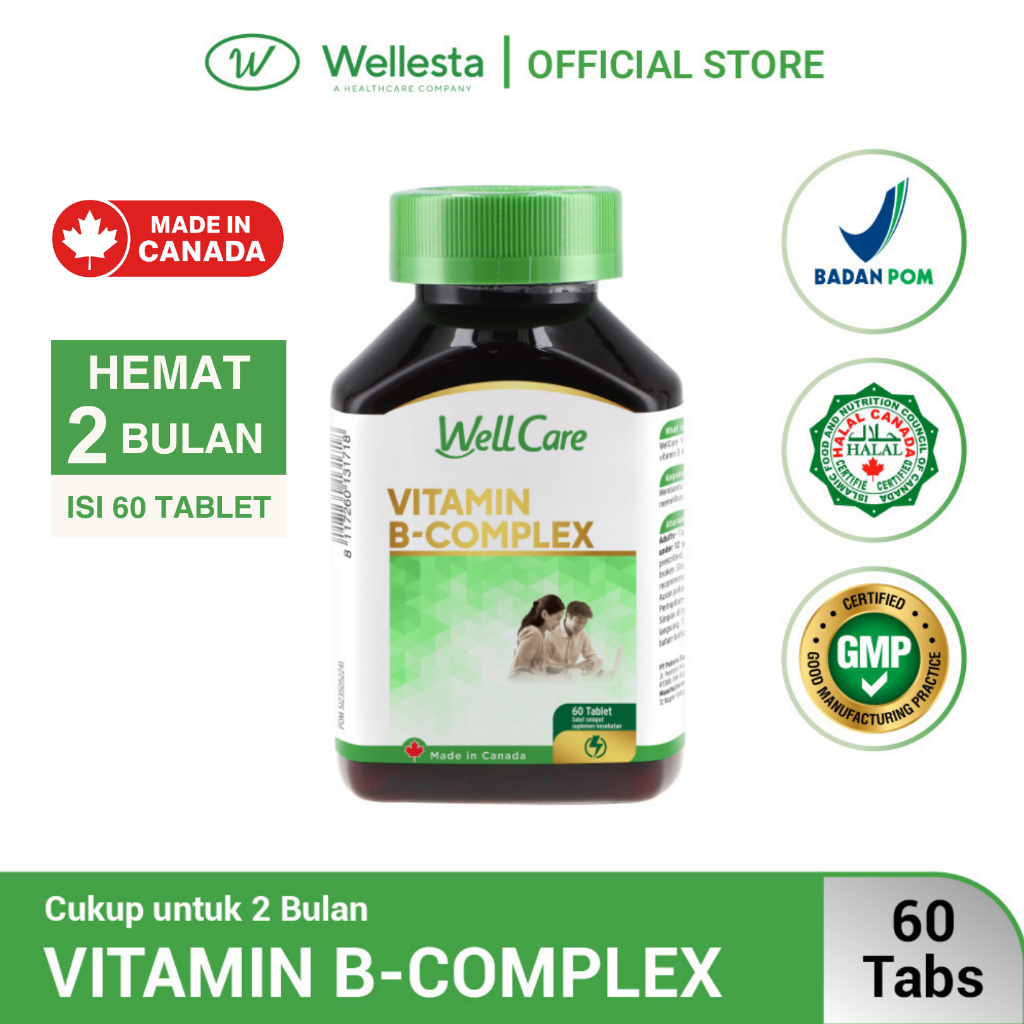 Jual Wellcare Vitamin B Complex - 60 Tablets - Suplemen Kesehatan ...