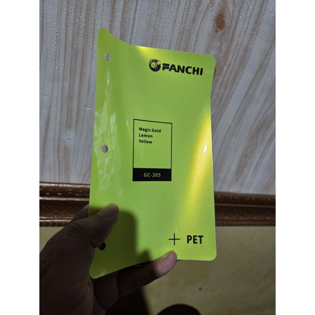 Jual ROLL 50CM Sticker FANCHI GC-305 GC305 PET Magic Gold Lemon Yellow ...
