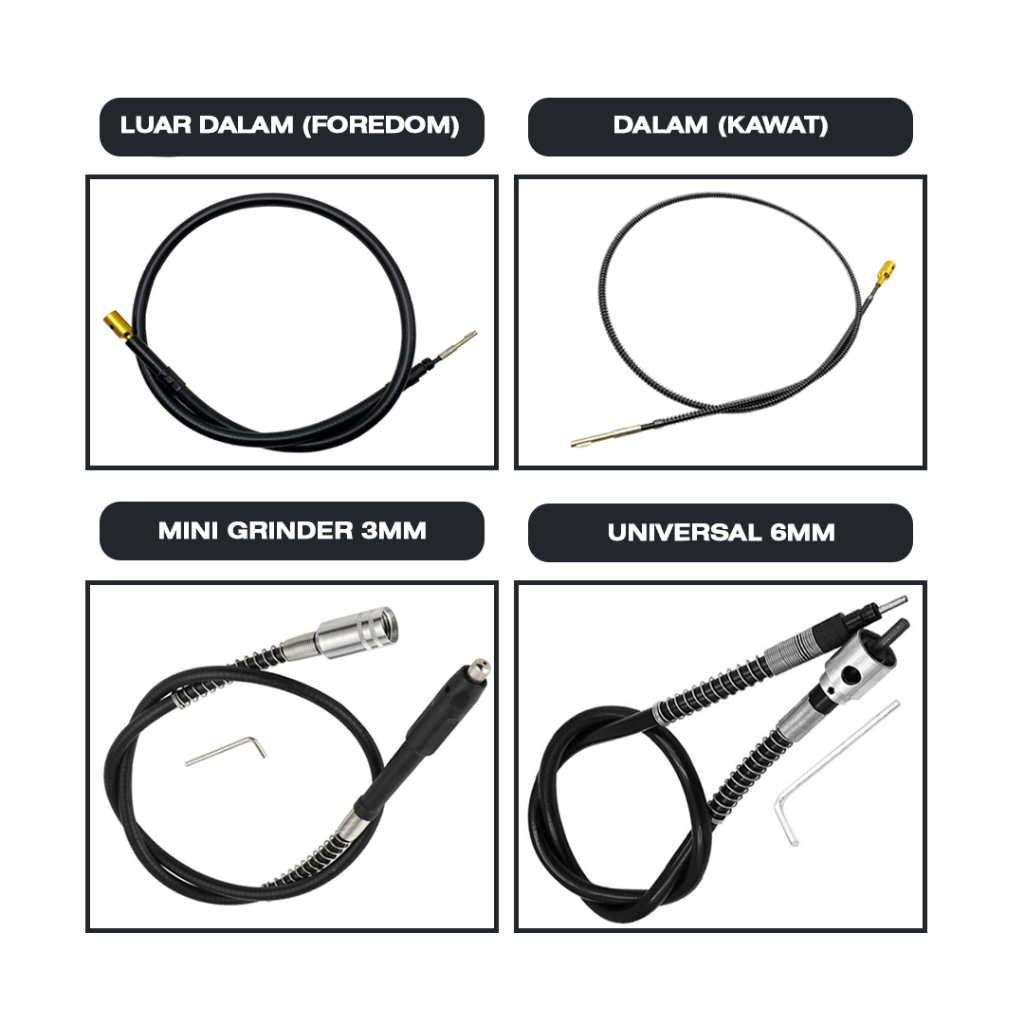 Jual Kabel Bor Foredom Fleksibel Universal | Shopee Indonesia