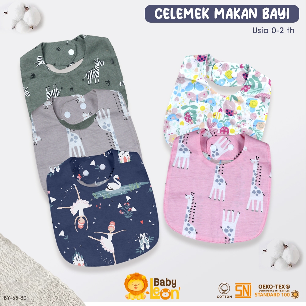 Jual Slaber Bayi BABY LEON BY-65-80 Clemek Bibs Apron Bayi Celemek Lucu ...