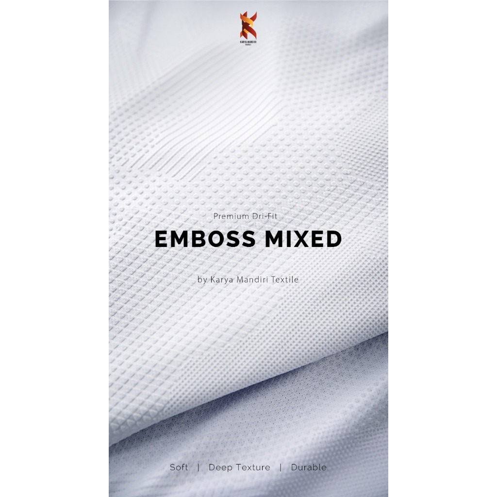 Jual Karya Mandiri Textile Emboss Mixed Premium Dri-Fit oleh Karya ...