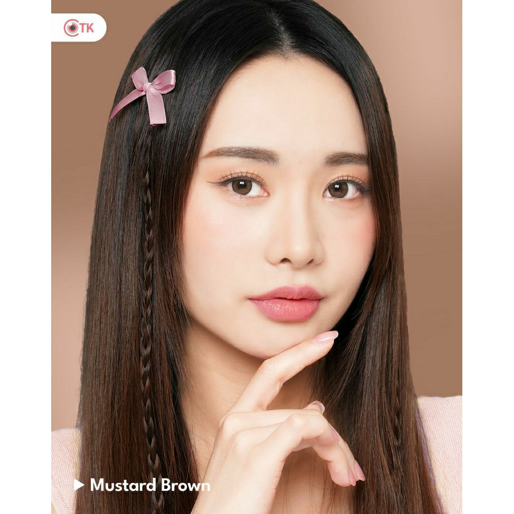 Jual Softlens Warna RECIPE MINUS & NORMAL MUSTARD BROWN 14.5 MM -0.50 S ...