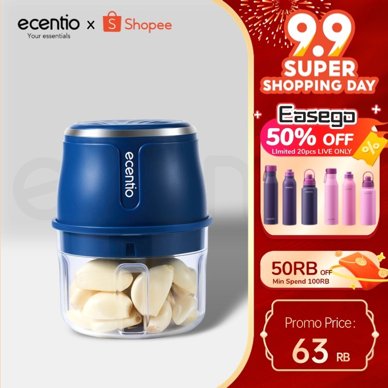 Jual 【Bumbu】ecentio Mini Chopper Blender 6 pisau 250ml Portable bumbu ...