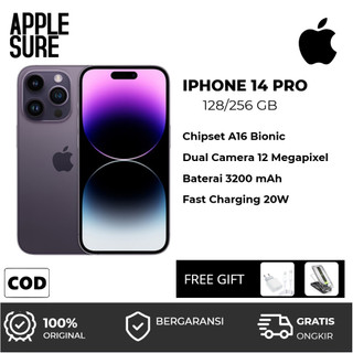 Jual Apple iPhone 14 PRO 128GB 256GB FULLSET SECOND HAND INTERNASIONAL ...