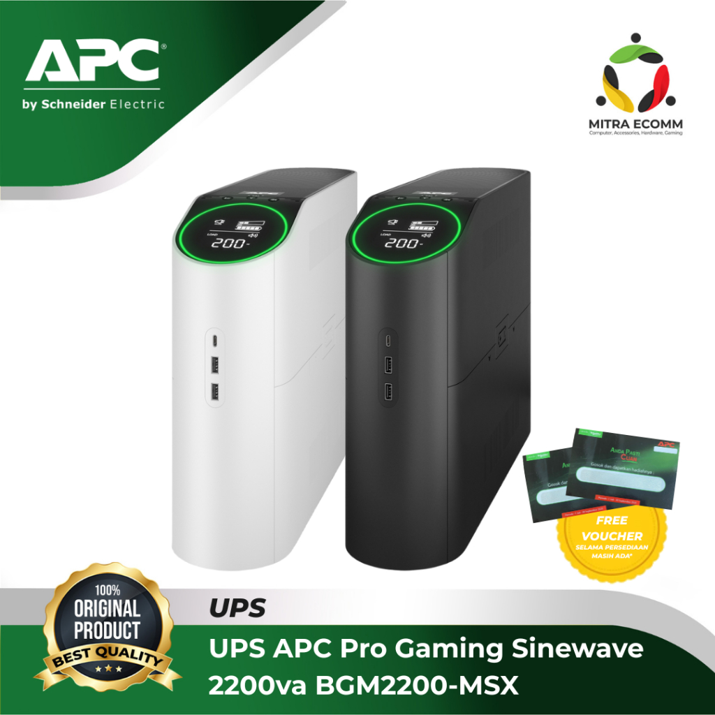 Jual UPS APC Back-UPS Pro Gaming Sinewave BGM2200-MSX BGM2200B-MSX ...