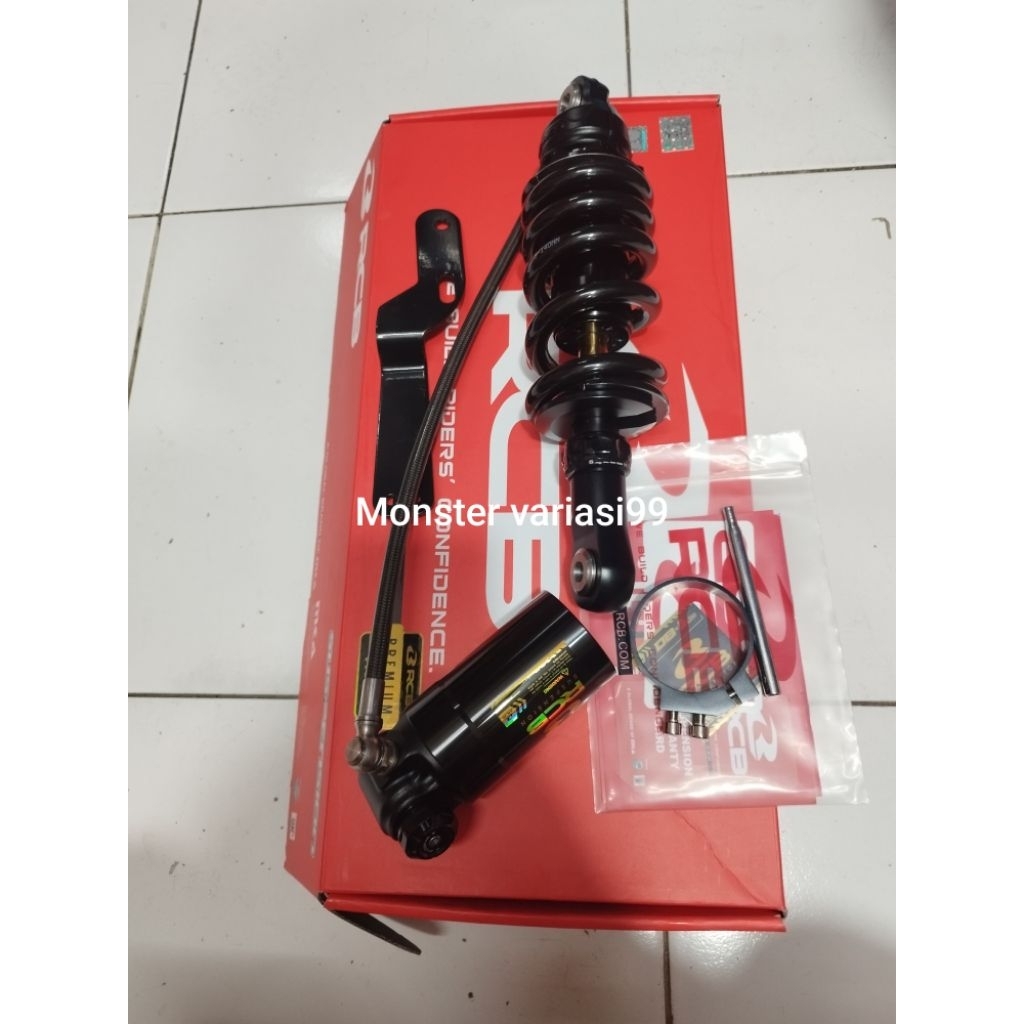 Jual Monoshock Tabung pisah RCB DB-3 Line 285mm Satria Fu 150 black as ...