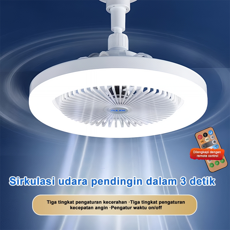 Jual Lampu Kipas LED Aromaterapi 3 Warna + Remote Control – Pendingin ...