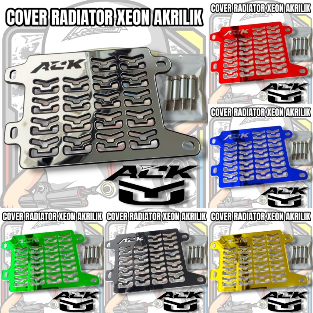 Jual Cover radiator akrilik yamaha XEON karbu XEON RC XEAN GT 125 free ...