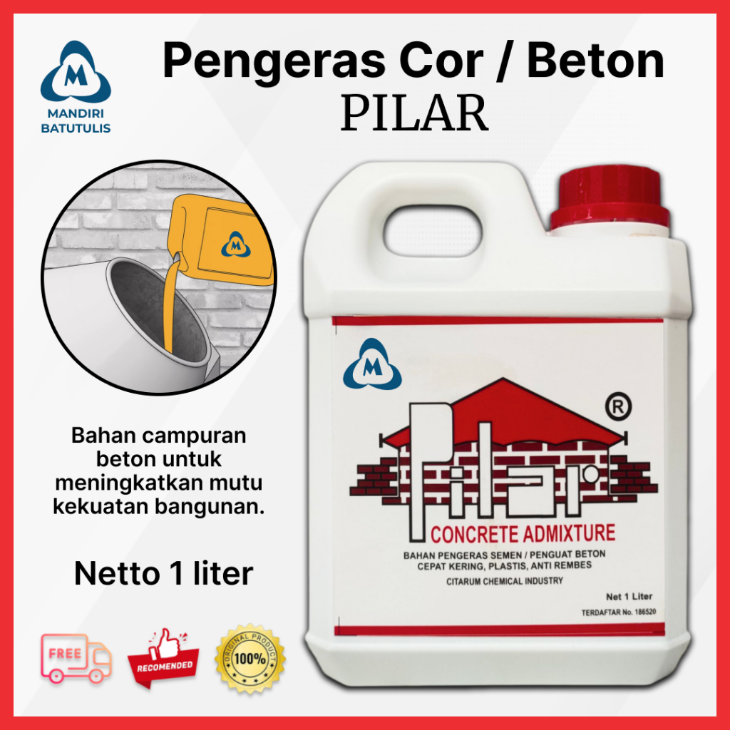 Jual Pengeras Cor Beton PILAR ADMIXTURE - Obat Pengeras Semen - Penguat ...
