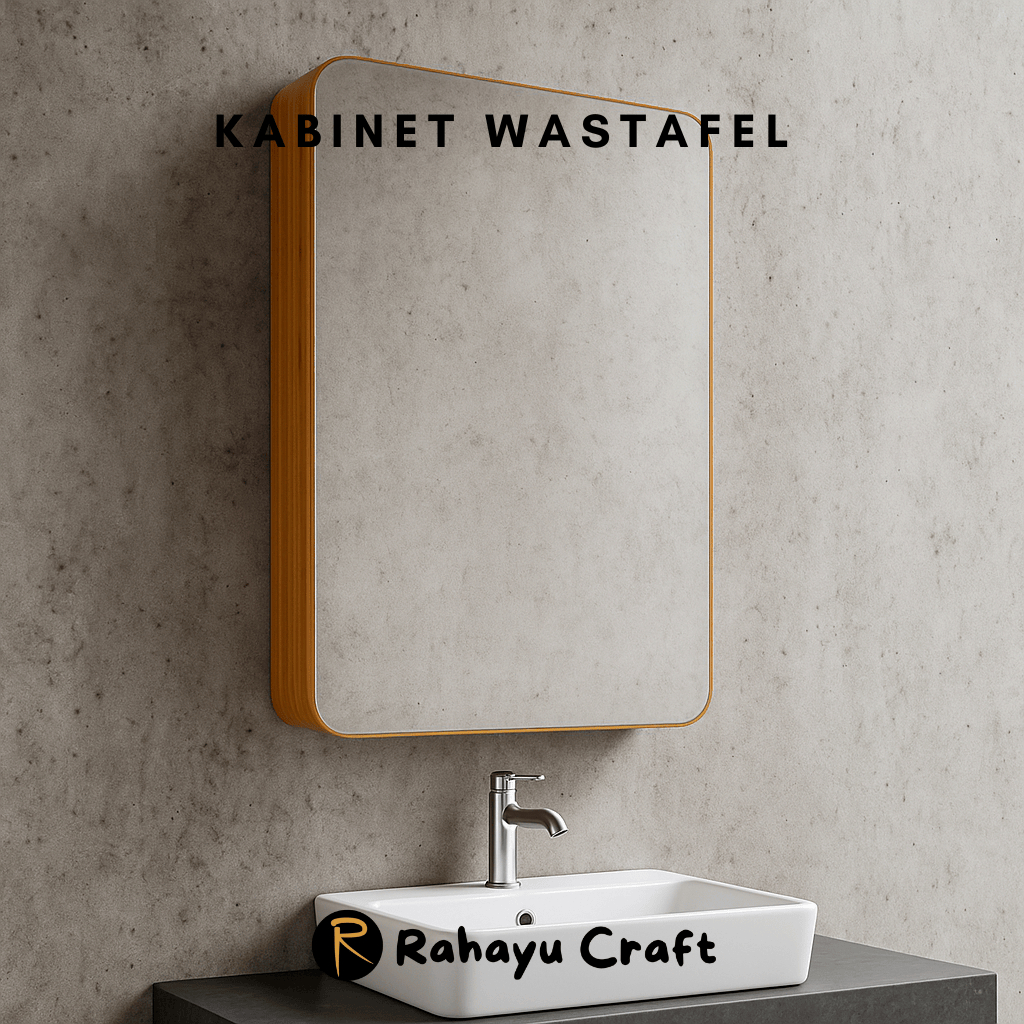 Jual RahayuCraft - Kabinet Wastafel Cermin Minimalis Industrial / Rak ...