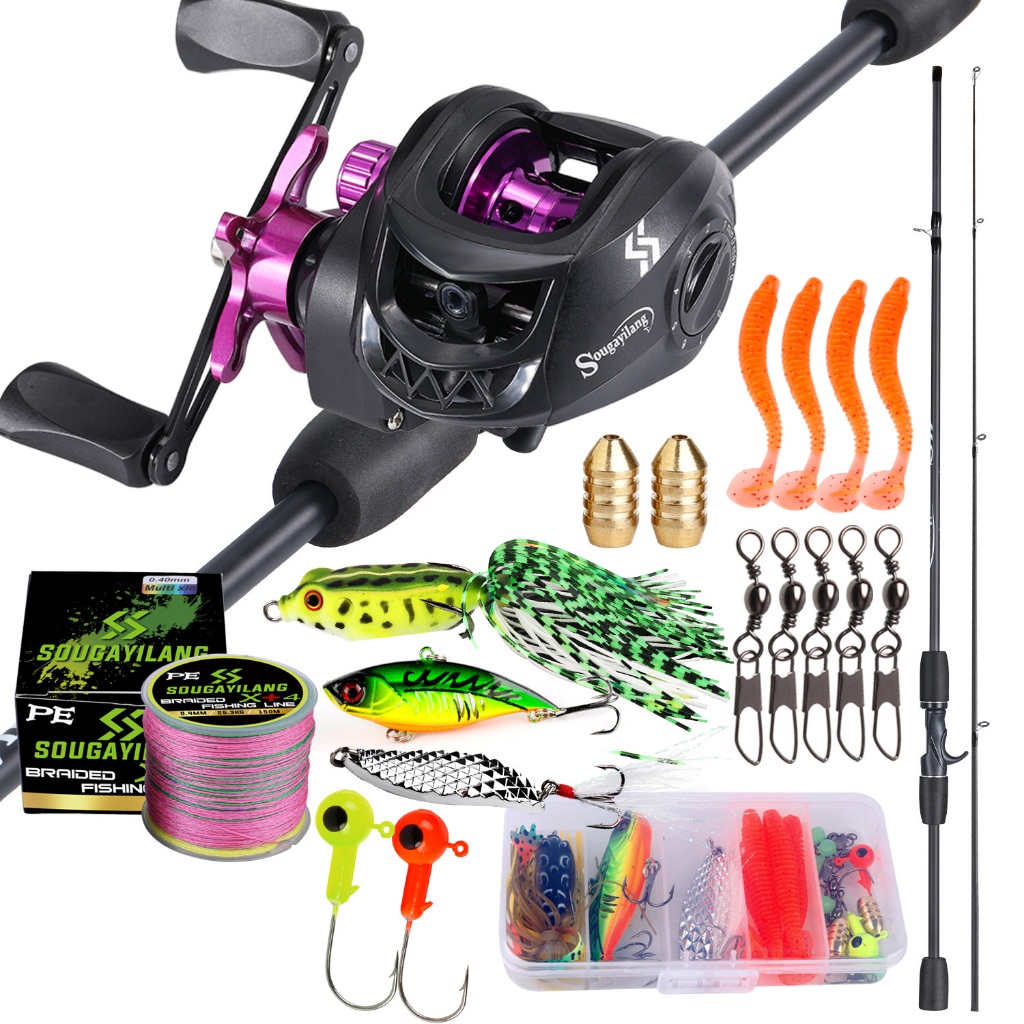 Jual Sougayilang (COD) Fishing Rod Reel Full Set 1.8m Casting Fishing ...