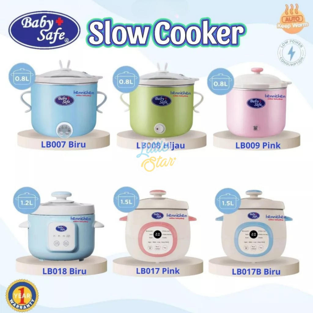 Jual BabySafe Slow Cooker Mpasi Digital Serbaguna Multifungsi Baby Safe ...