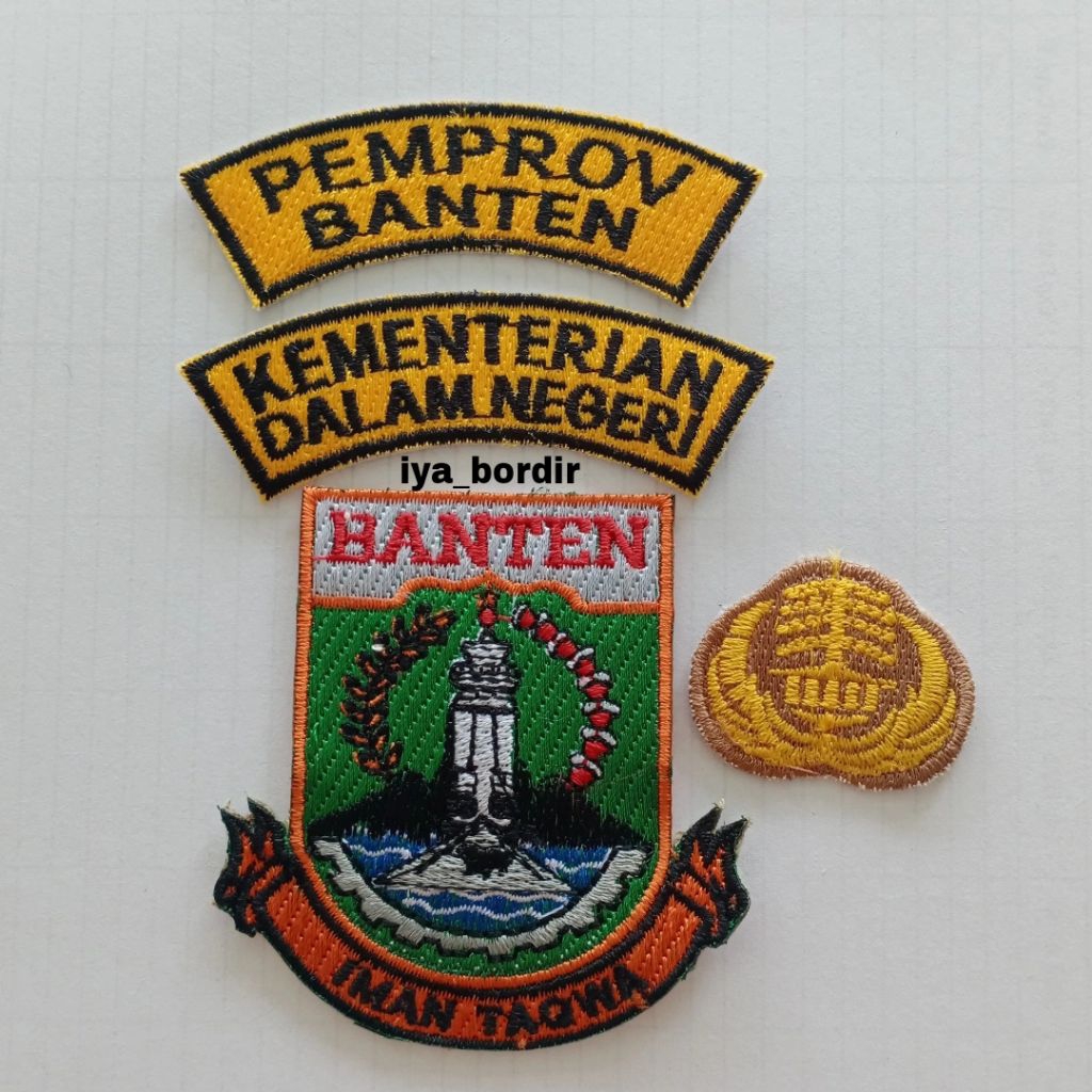 Jual Logo atribut seragam PDH/PEMDA provinsi banten terbaru | Shopee ...