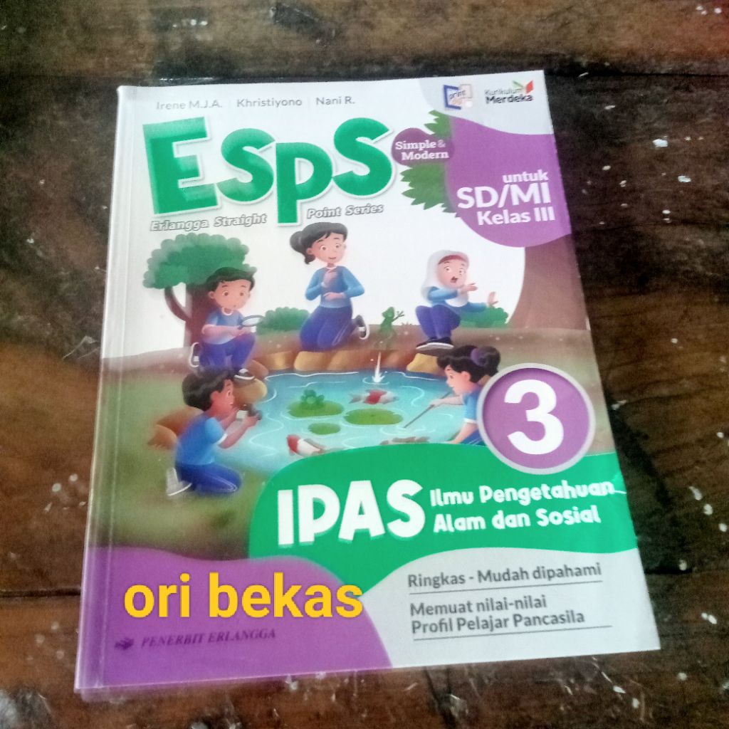 Jual Buku ESPS IPAS Ilmu Pengetahuan Alam dan Sosial Kurikulum MERDEKA Untuk SD/MI Kelas' III 3 ...