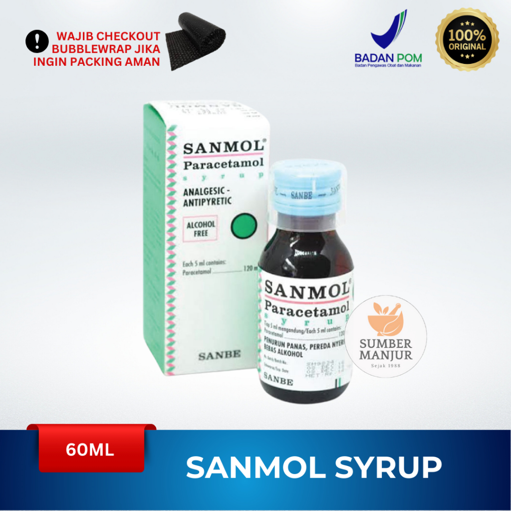 Jual SANMOL SYRUP - 60 ML | Shopee Indonesia