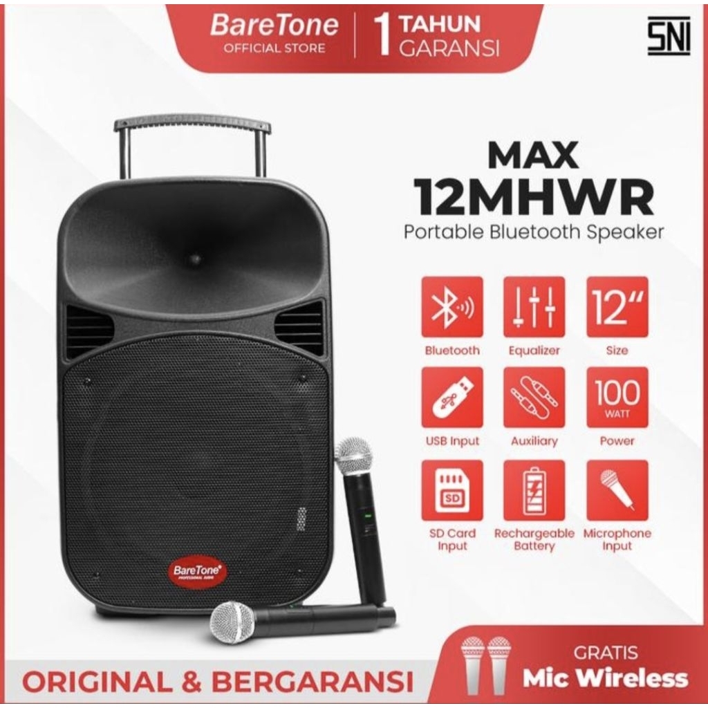 Jual speaker baretone max12mhwr 12 inch original max 12mhwr | Shopee ...