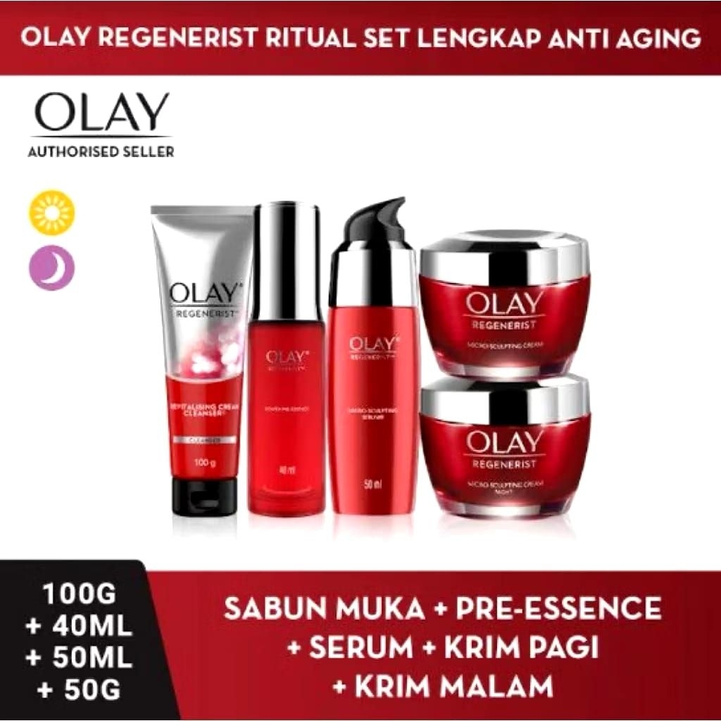 Jual PAKET HEMAT Olay Regenerist Set Lengkap Anti Aging ( Serum, Krim ...