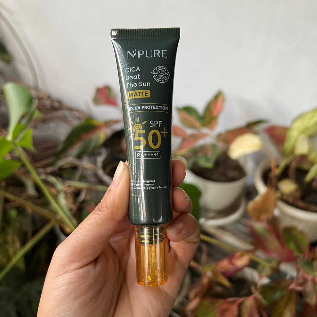 Jual [NEW] NPURE SUNSCREEN CICA BEAT THE SUN MATTE SPF 50+ PA ...