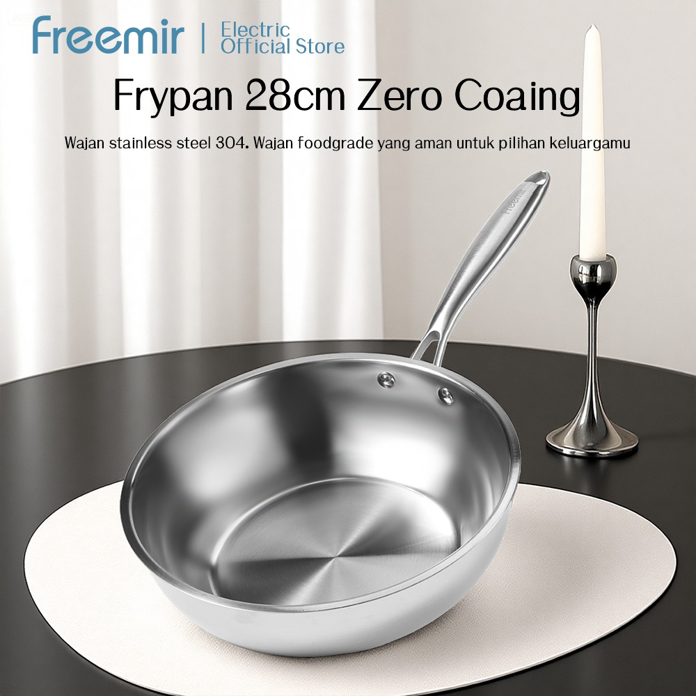 Jual freemir electric Wajan Penggorengan 20 / 24 / 28 cm Stainless ...