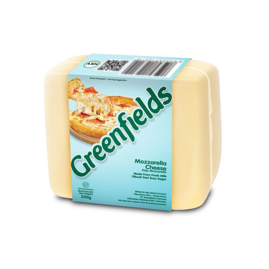 Jual Greenfields Keju Mozzarella Block 200 gr | Shopee Indonesia