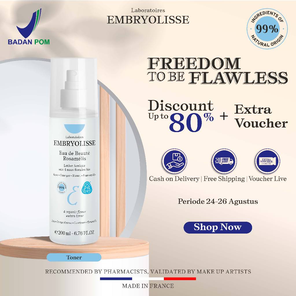 Jual Embryolisse Beauty Water Rosemalis 200ML - Near Expired Date / Eau ...
