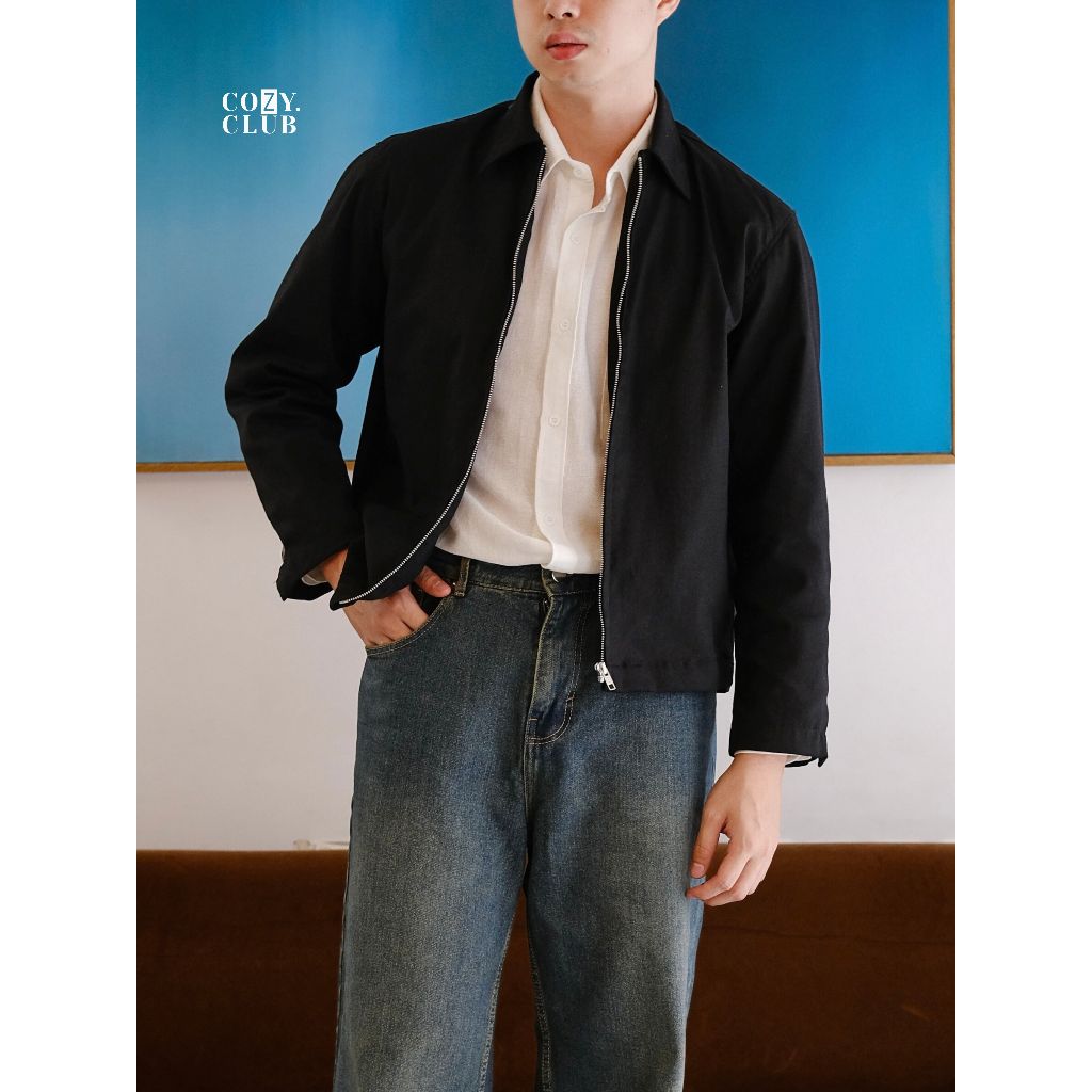 Jual COZYCLUB Prep Blouson Jacket Boxy Fit | Jaket Pria Blouson ...
