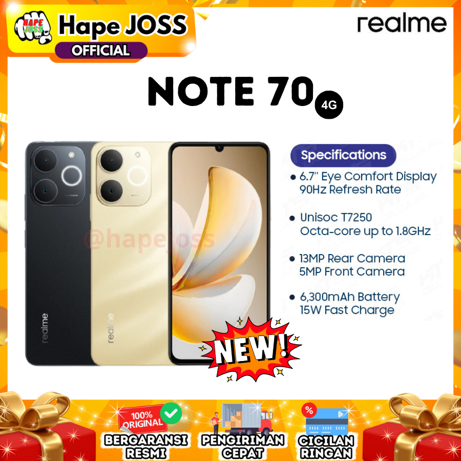 Jual Realme Note 70 4/64GB Garansi Resmi ( NEW REPACK ) | Shopee Indonesia