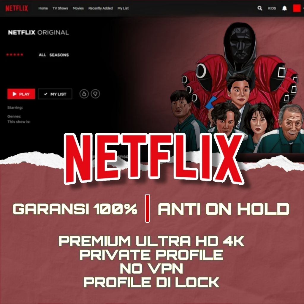 Jual NETFLIX NETFLIX PROFILE PRIVATE PLIK PREMIUN PREMIUN NETFLIXXX ...
