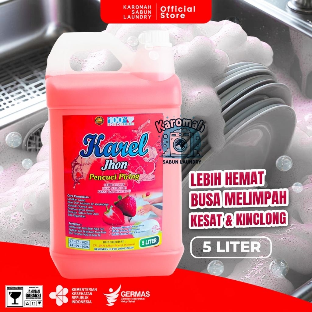 Jual BOOM SALE !!! Sabun Cuci Piring merah Dishwashing 5 Liter ...