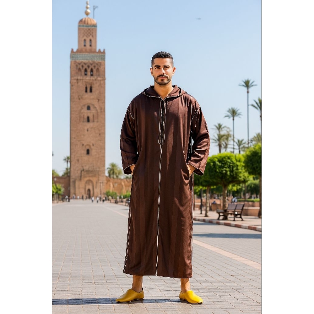 Jual Baju Umroh Gamis Hoodie Djellaba Maroko Jalabah Jubah Kapucong ...