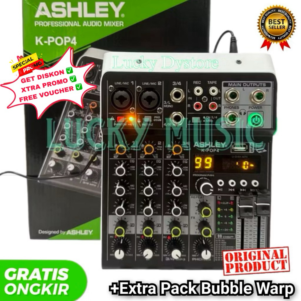 Jual MIXER ASHLEY K-POP4 ORIGINAL MIXER ASHLEY K POP4 ASHLEY KPOP4 NEW MODEL 99DSP | Shopee ...