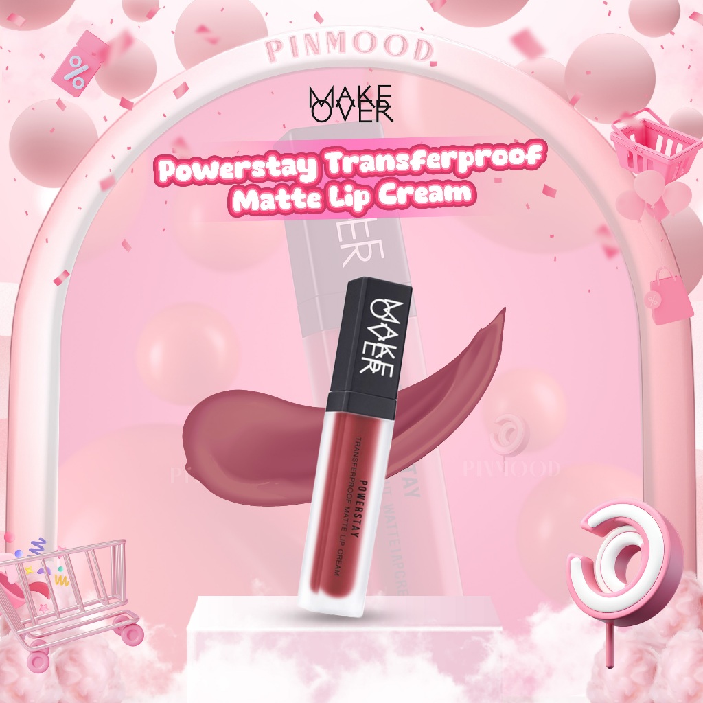 Jual MAKE OVER - POWERSTAY TRANSFERPROOF MATTE LIP CREAM ( 4.5 g ...