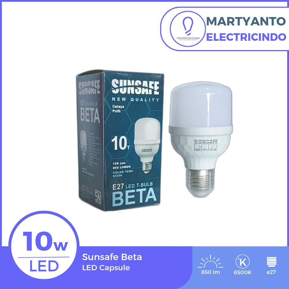Jual Lampu LED Capsule Sunsafe Beta 10 Watt Warna Putih | Shopee Indonesia