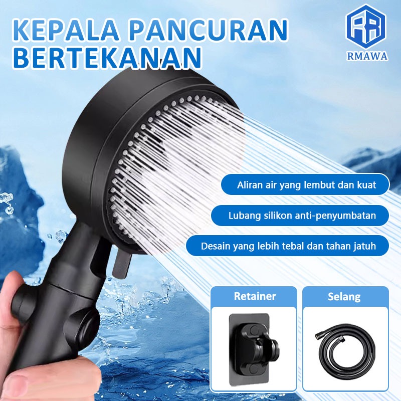 Jual Kepala Shower Mandi Hitam Premium Shower Head Set Dapat ...