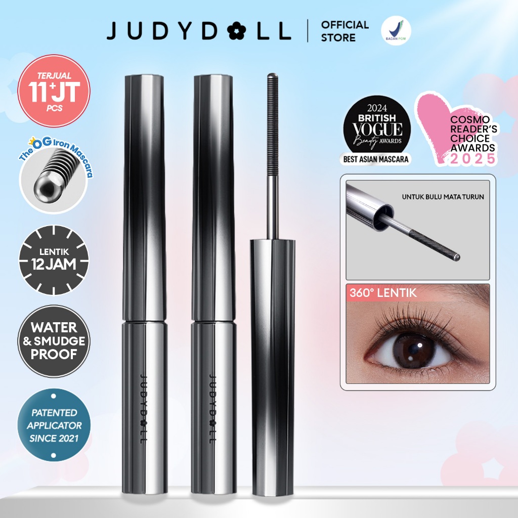 Jual (BUNDLE) Judydoll Iron Mascara Twinpack (Maskara Besi Waterproof ...