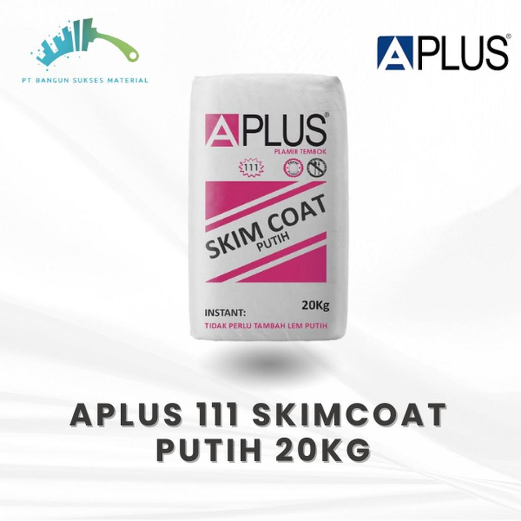 Jual Aplus 111 Skimcoat Putih 20kg | Shopee Indonesia