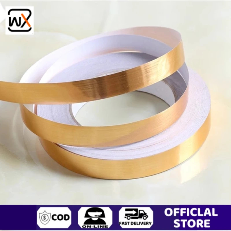 Jual 50M/Roll Gulungan Sticker Gold 1cm-5cm / Pembatas Nat Keramik ...