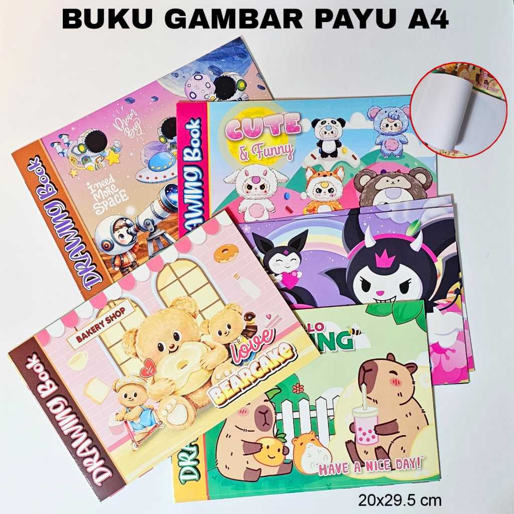 Jual Buku Gambar / Drawing Book A4 PAYU Karakter (10pc) | Shopee Indonesia