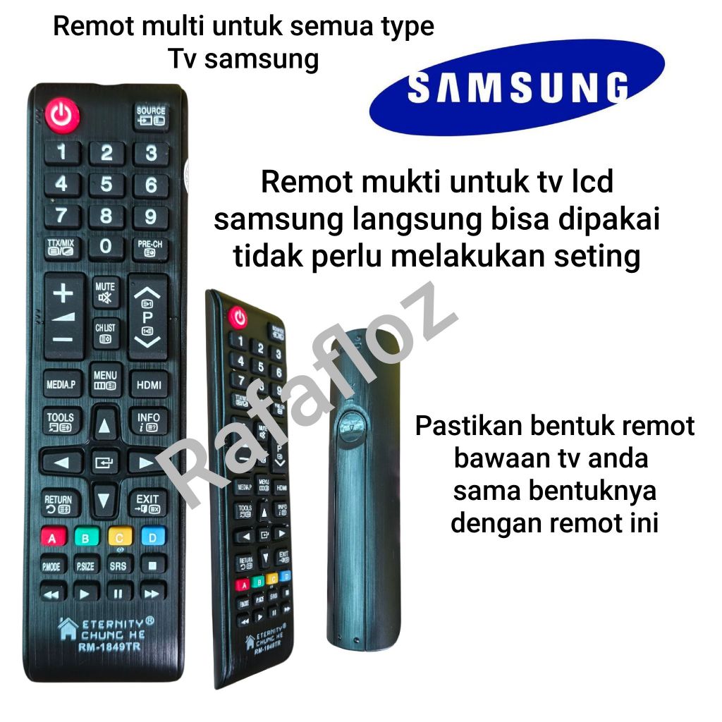 Jual REMOTE TV LCD LED TABUNG SLIM SAMSUNG MULTI ALL TYPE | Shopee ...