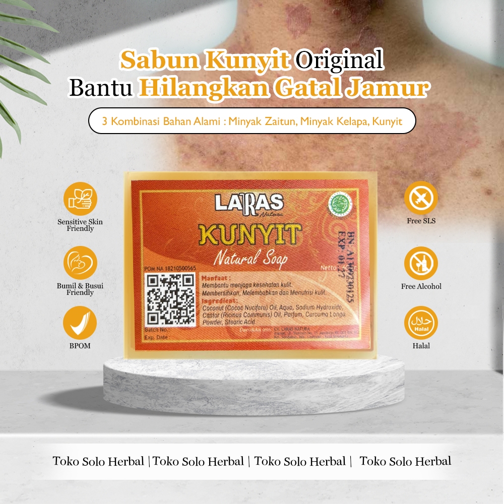 Jual Sabun Gatal Kulit Paling Ampuh Ekstrak Kunyit BPOM 60 gr | Shopee ...