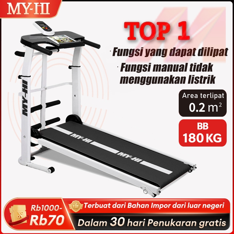 Jual MY-HI Treadmill manual Treadmill murah Treadmill incline 380kg ...