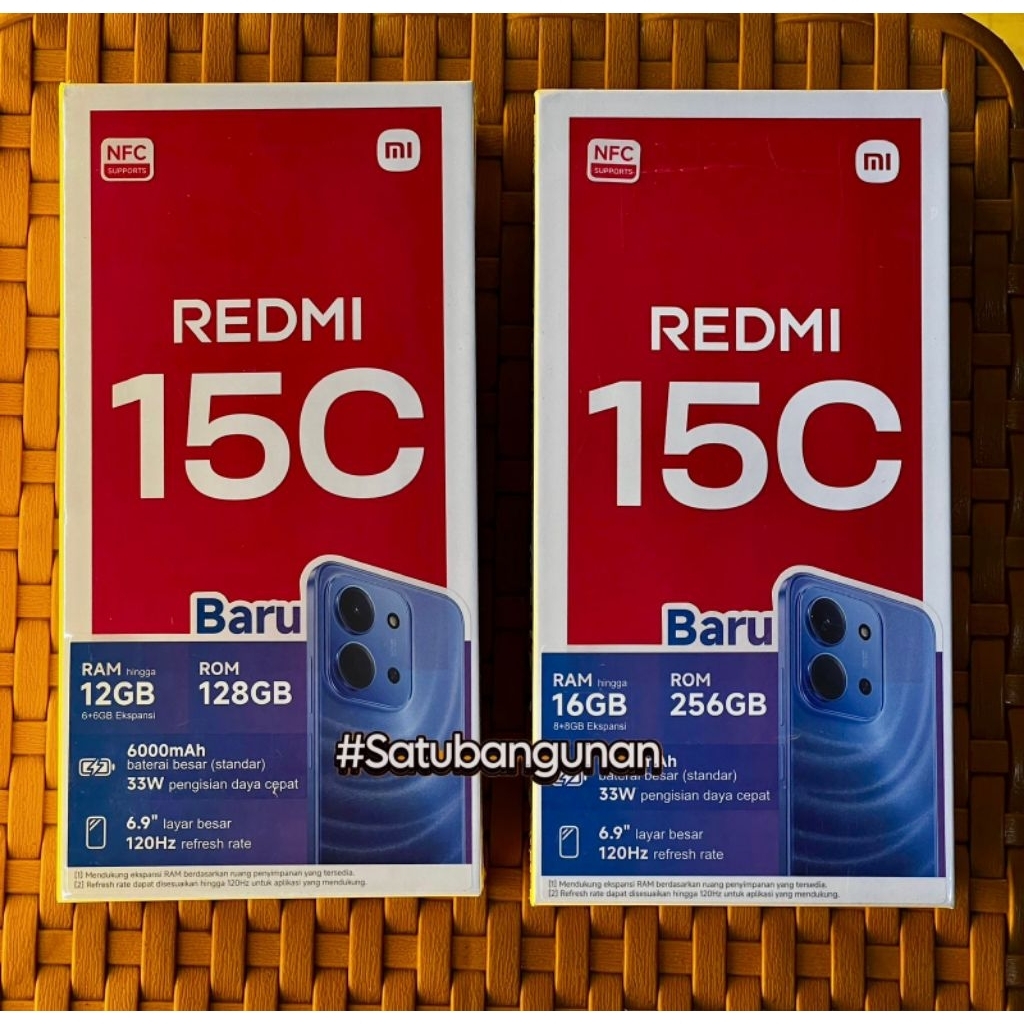 Jual Xiaomi Redmi 15C- 16 GB Extended Ram - Baru Segel Box Garansi ...