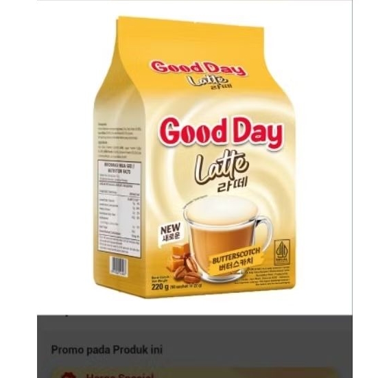Jual Good day isi 10 sachet kopi goodday latte original butterscocth ...