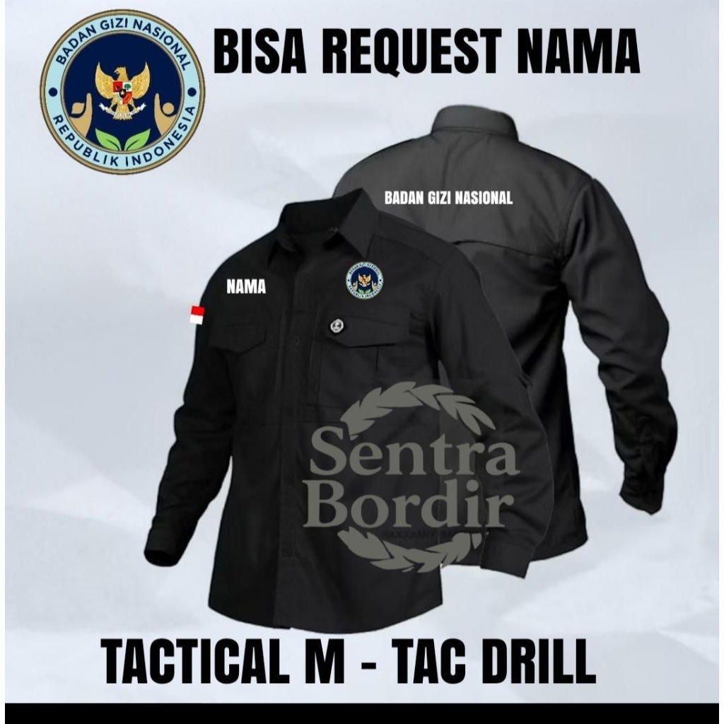 Jual Kemeja tactical M-Tac BGN Badan Gizi Nasional Baju TACTICAL Badan ...